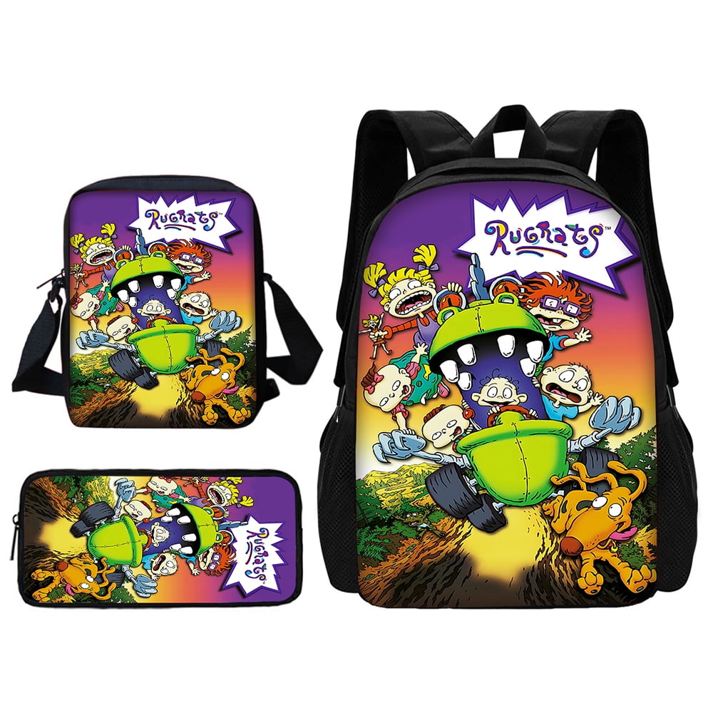 Cartoon Bag with Shoulder Bags Pencil box Rugrat Backpack - Walmart.com