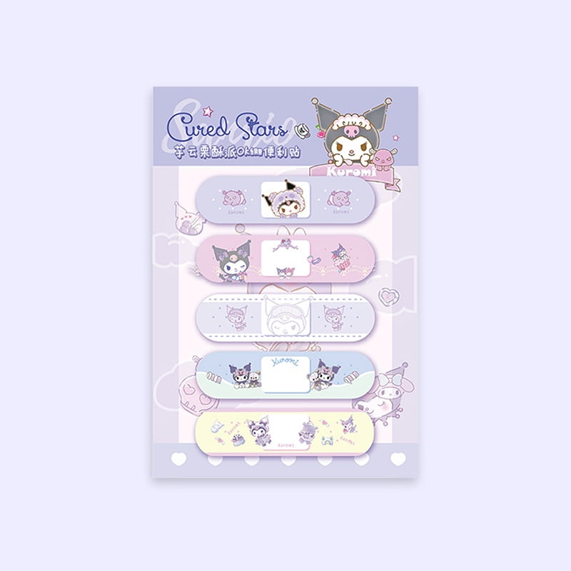 Cartoon Band Aid Shaped Sticky Note Kuromi Bandage Shaped Sticky Notes ...
