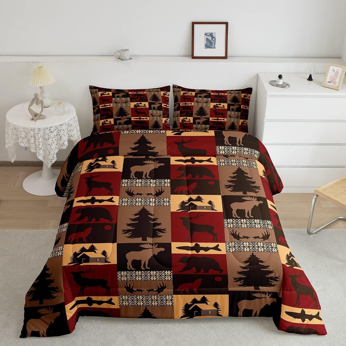 Cartoon Basketball Comforter Set Queen Size Sports Theme Bedding Set ...