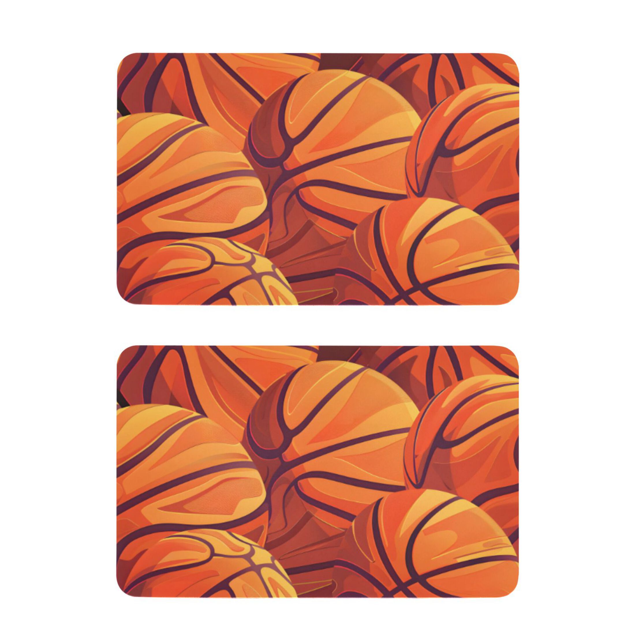 Cartoon Basketball Refrigerator Magnet Stickers Square Fridge Magnetic ...