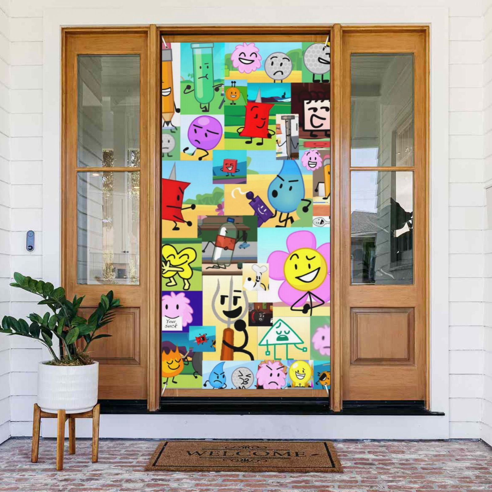 Cartoon Battle For Dream Island BFDI Door Cover Decorated Banner ...