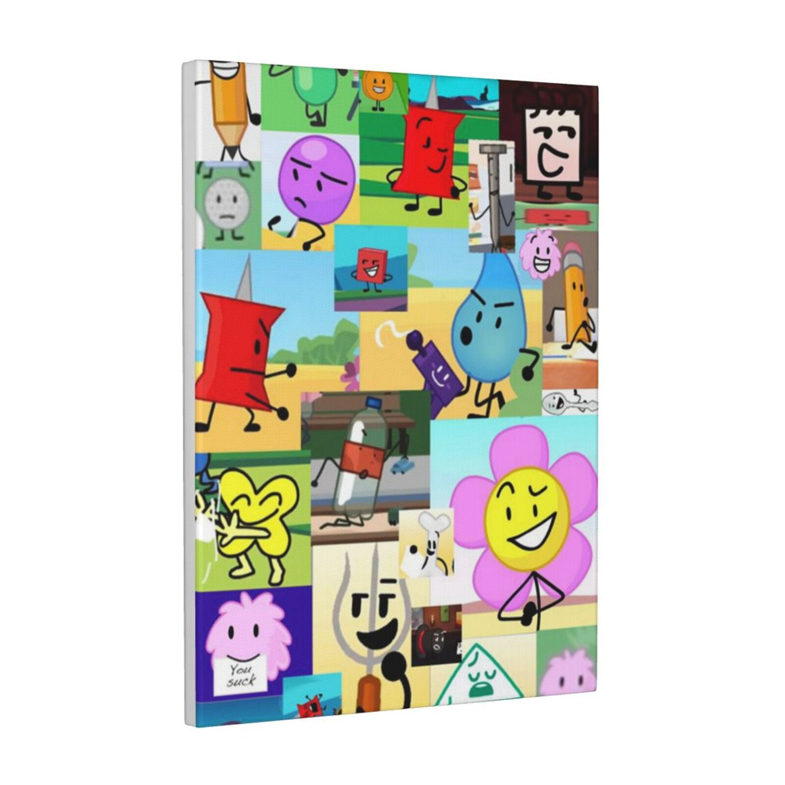 Cartoon Battle For Dream Island BFDI Canvas Decorative Picture Frame ...