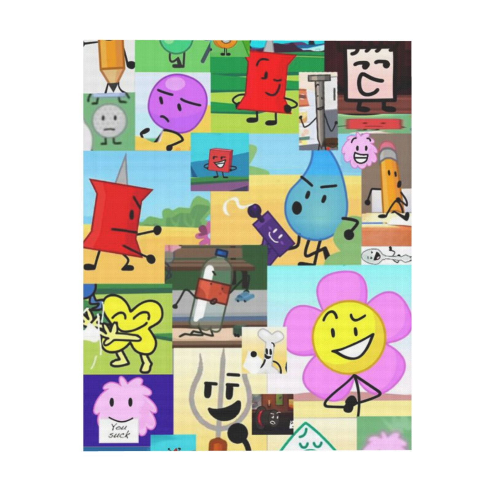 Cartoon Battle For Dream Island BFDI Canvas Decorative Poster Gift Art ...