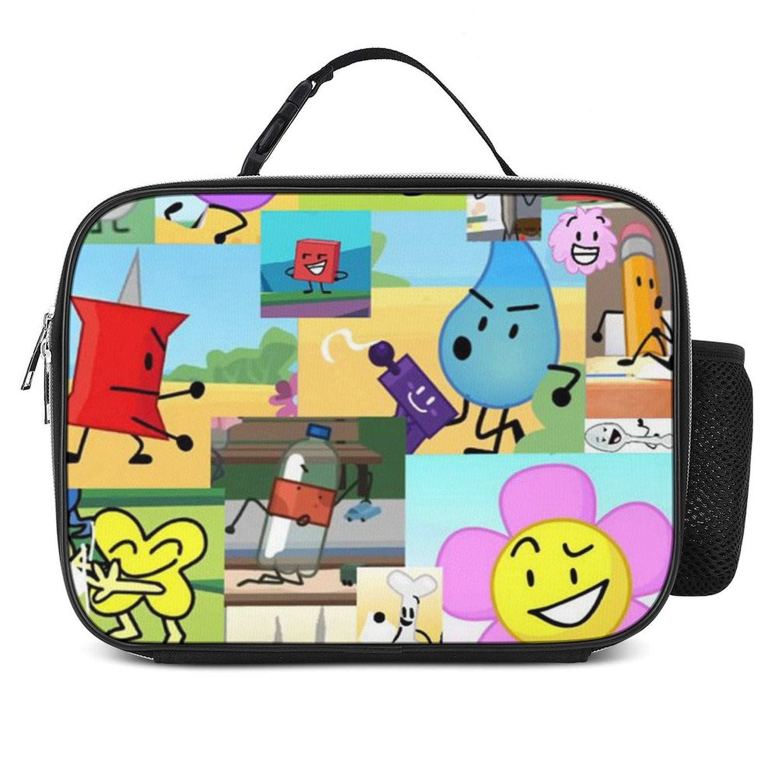 Cartoon Battle For Dream Island BFDI Insulated Lunch Bag Detachable ...