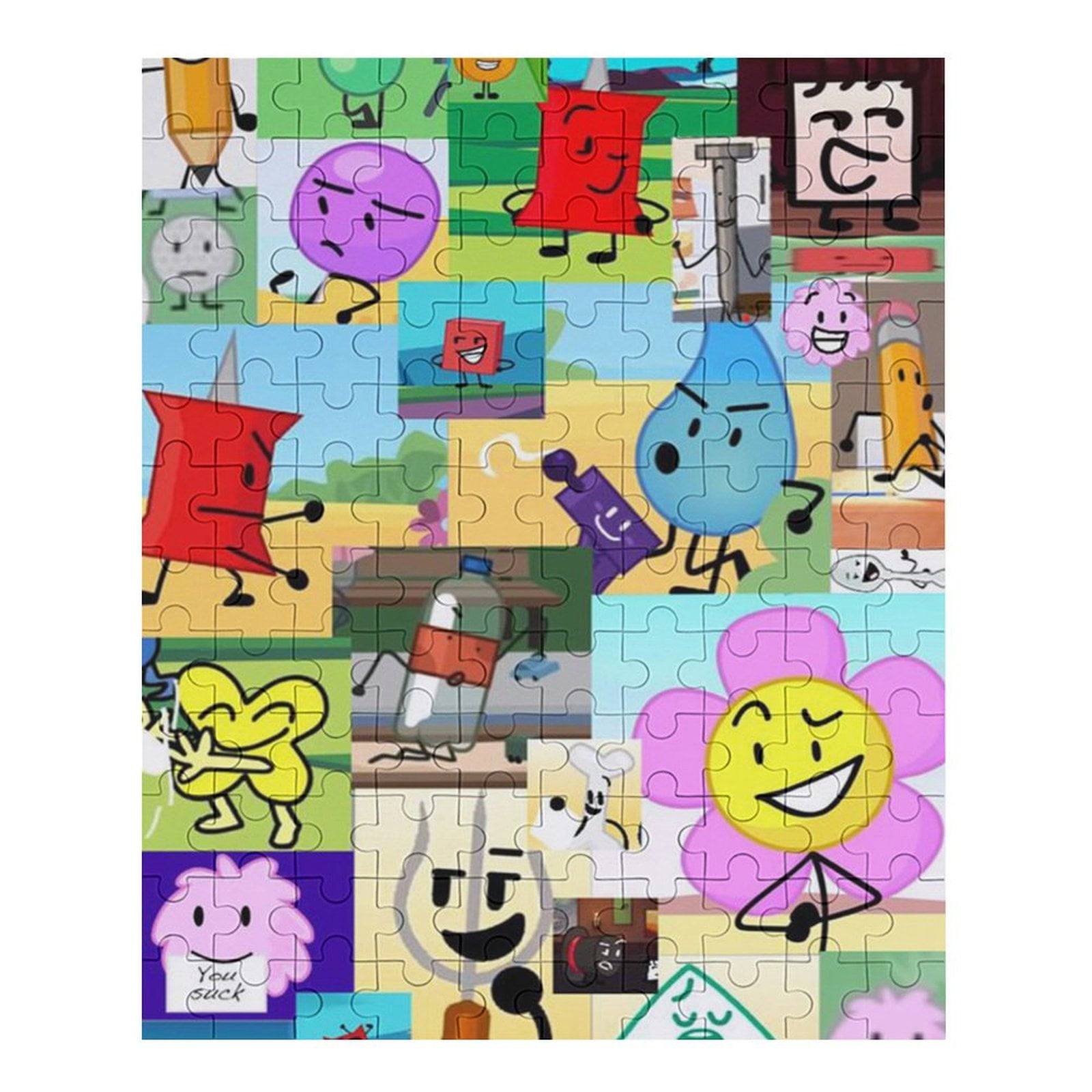 Cartoon Battle For Dream Island BFDI Jigsaw Puzzles Interlocking ...