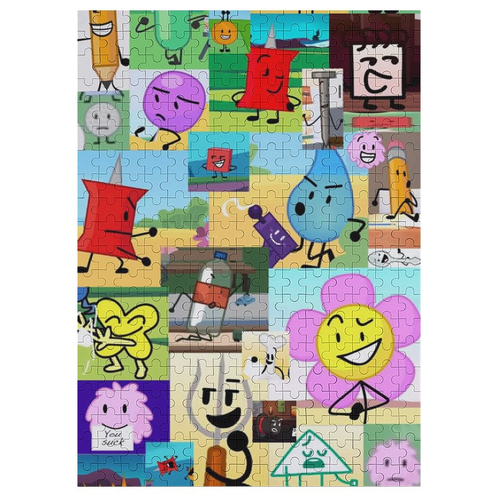 Cartoon Battle For Dream Island BFDI Jigsaw Puzzles Interlocking ...
