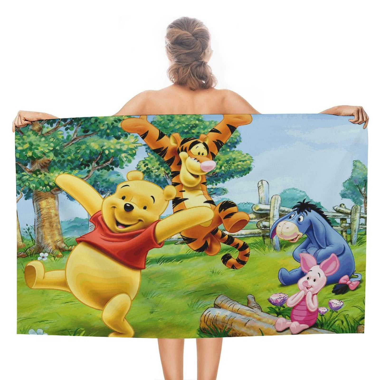 Cartoon Beach Towel Set-32*52 Winnie The Pooh Pool Towel - Walmart.com
