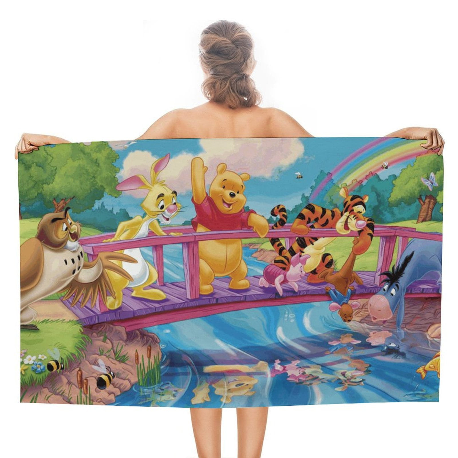 Cartoon Beach Towel Set-32*52 Winnie The Pooh Pool Towel - Walmart.com