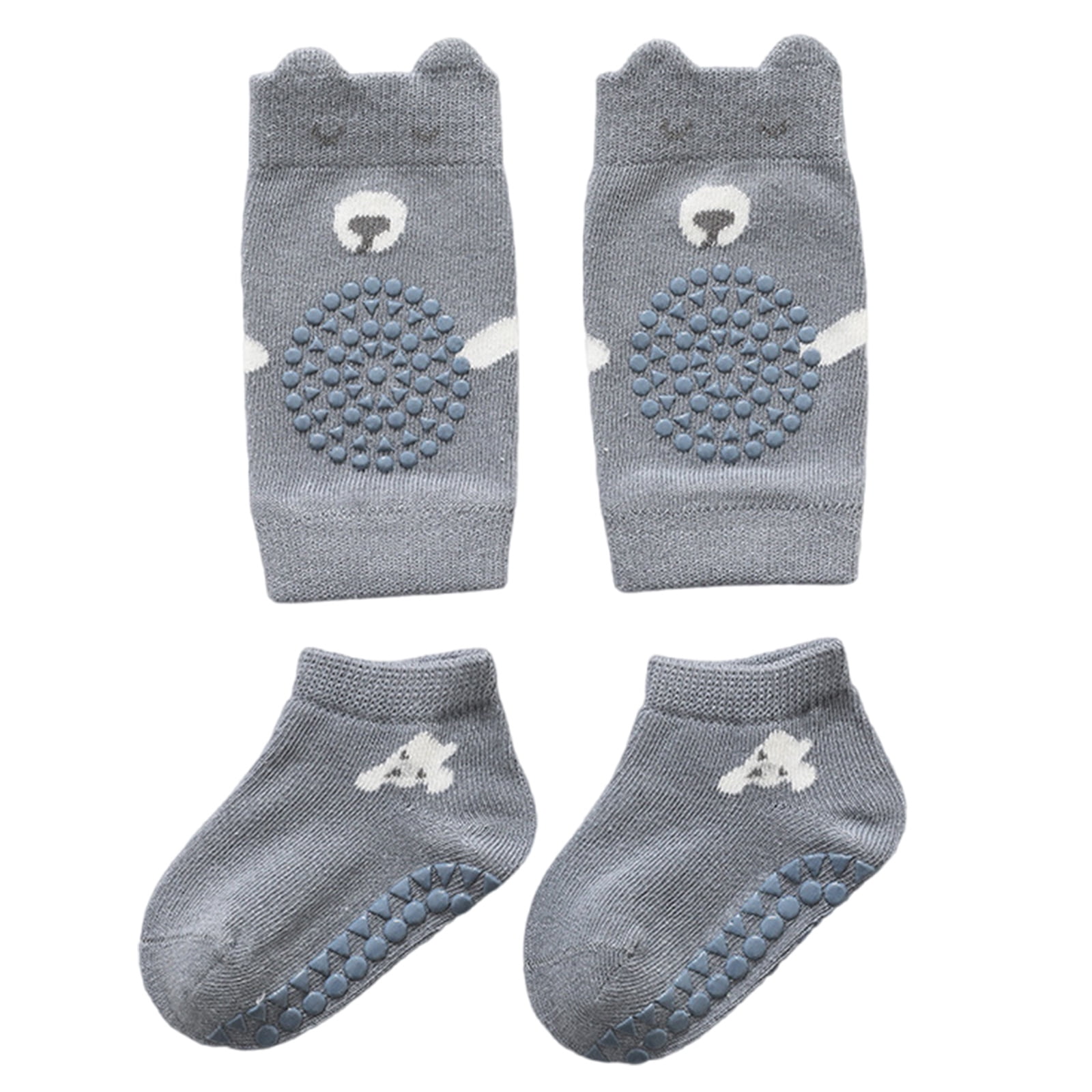 Cartoon Bear Baby Knee Pads And Floor Socks For Toddler 0-48Months ...