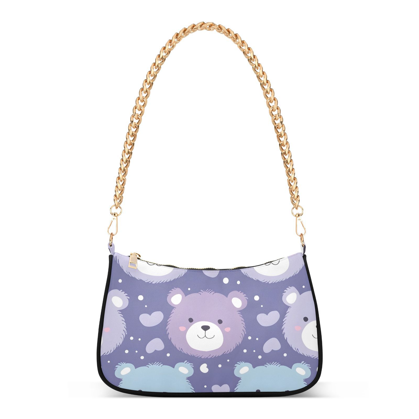 Cartoon Bear FaceWomen Small Shoulder Bag Crossbody Tote Hobo Bags ...