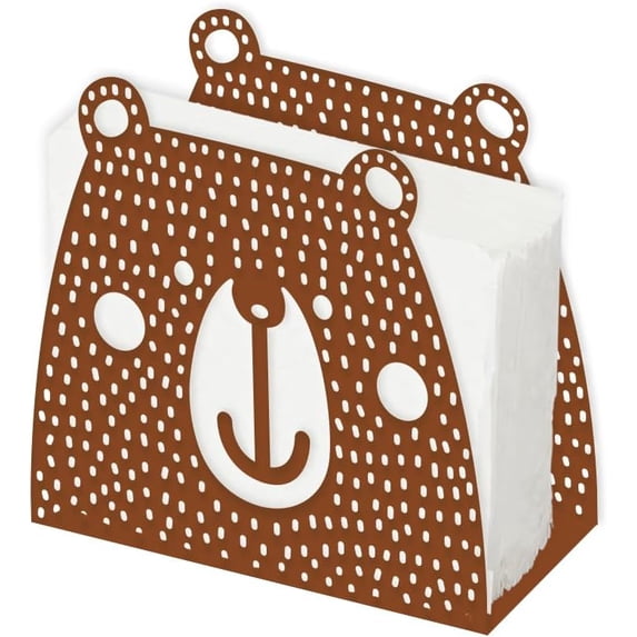Cartoon Bear Napkin Holder for Table Bear Head Serviette Dispenser ...