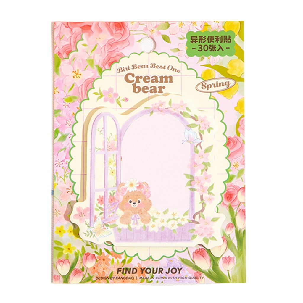 Cartoon Bear Notes Pad 30 Sheets Sticky Note Paper Small Notepads ...