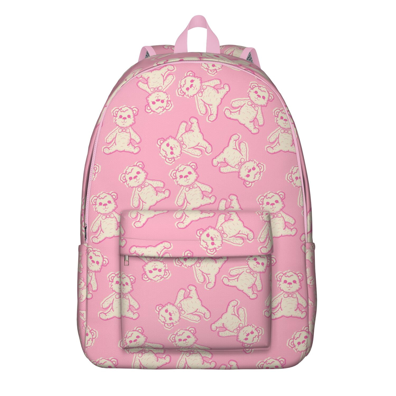 Cartoon Bear Print Backpack – Cute Brown and Polar Bear Design Bookbag ...