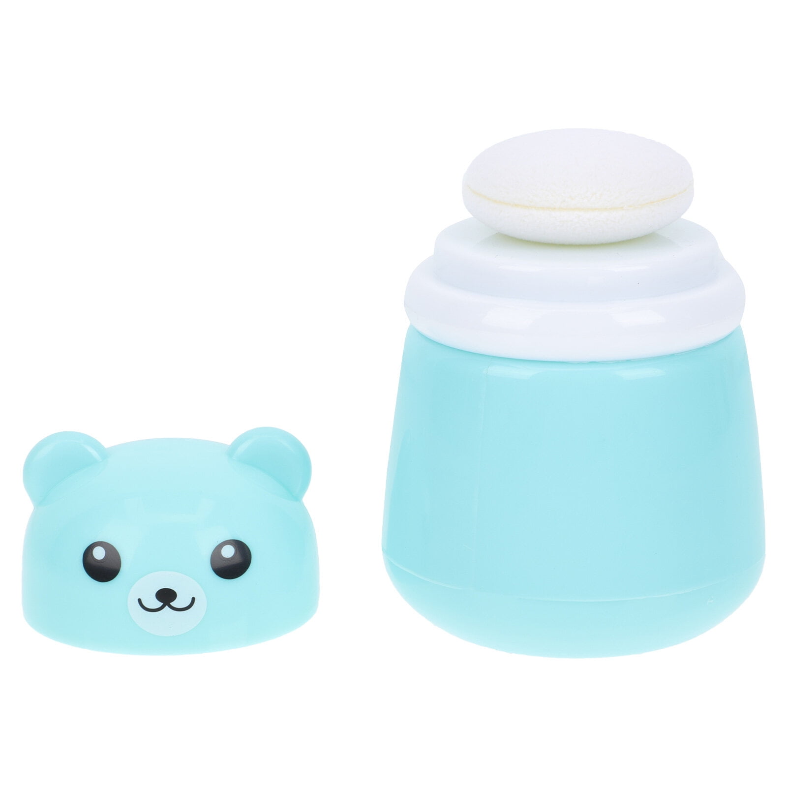 Cartoon Bear Powder Puff Box for Fun Baby Talcum Powder 1 Set Empty ...