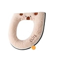 Cartoon Bear Theme Toilet Seat Cushion Soft Plush Toilet Seat Pad For ...