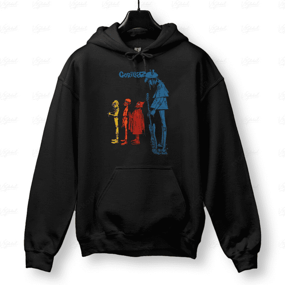 Cartoon Beat Gorillaz Rock The House Band Music Hoodie for Men & Women ...