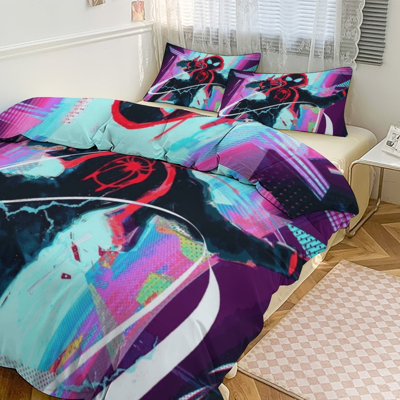 Cartoon Bedding Set Spider Man 3-piece cotton bedding set - Walmart.com