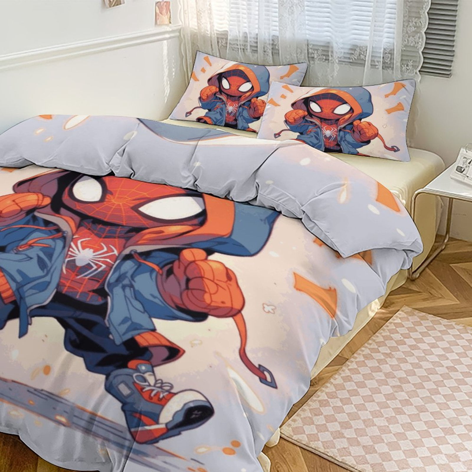 Cartoon Bedding Set Spider Man 3-piece cotton bedding set - Walmart.com