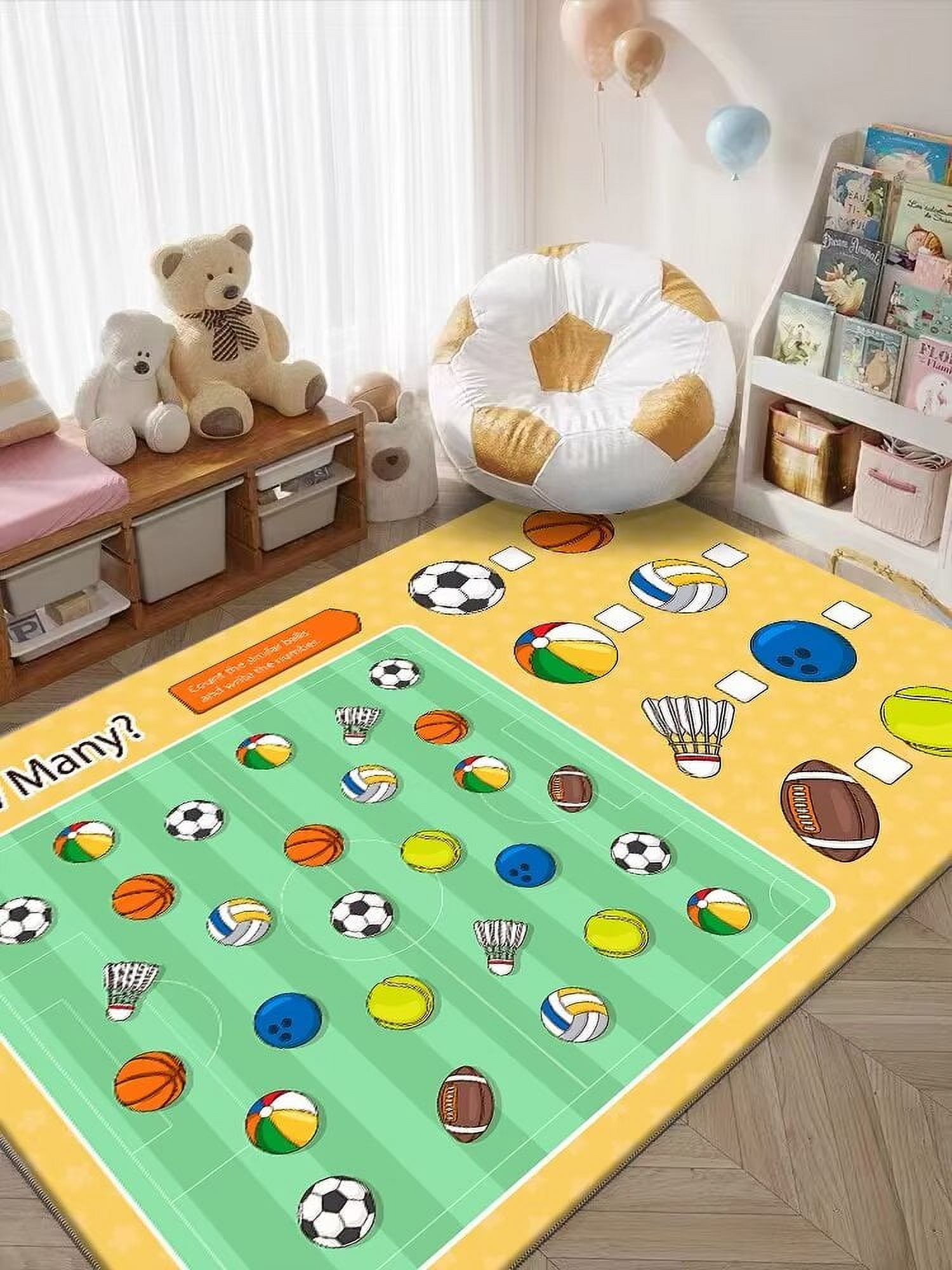 Cartoon Bedroom Mat for Children Foldable Safety Baby Carpet Non-slip ...