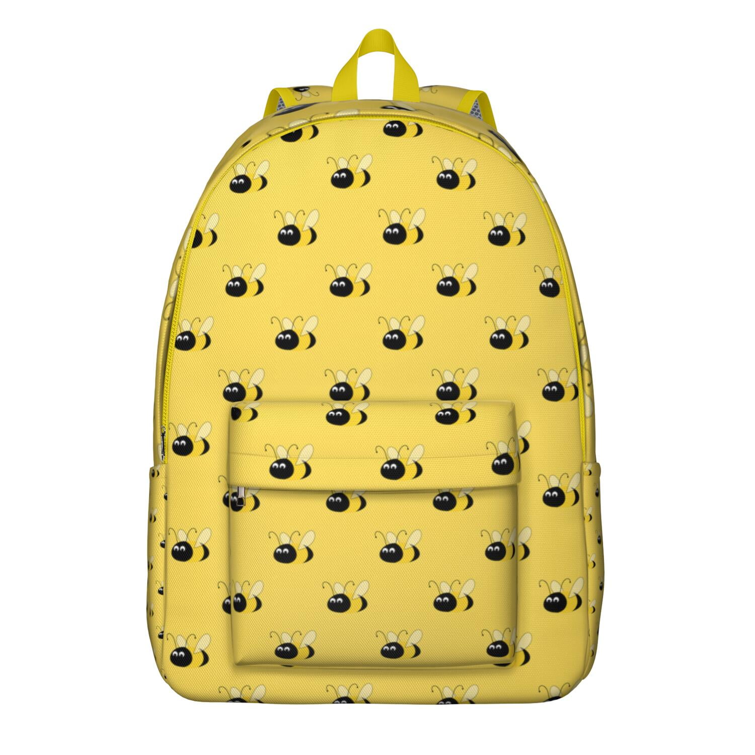 Cartoon Bee Backpack – Cute Bumble Bee Print Design Daypack for Daily ...