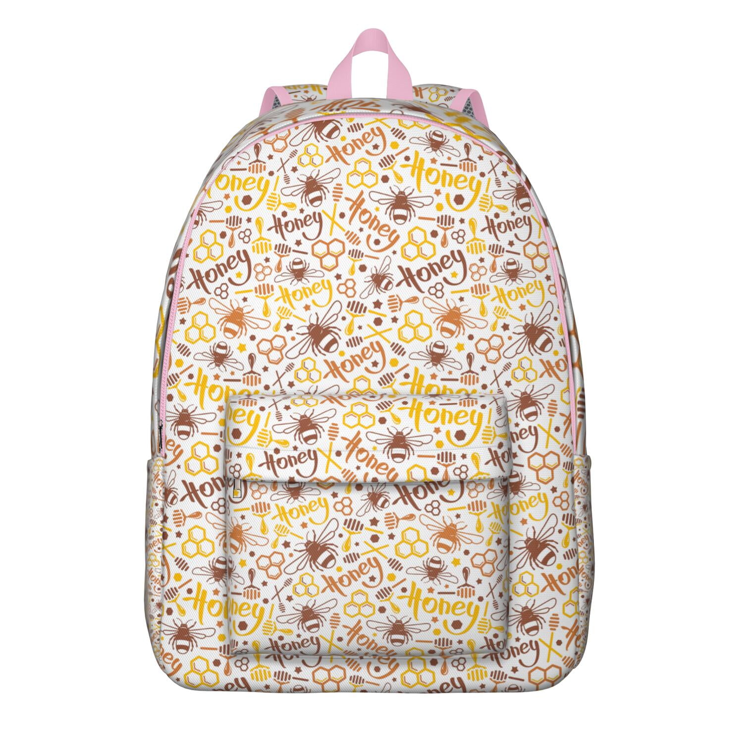 Cartoon Bee Backpack – Cute Bumble Bee Print Design Daypack for Daily ...
