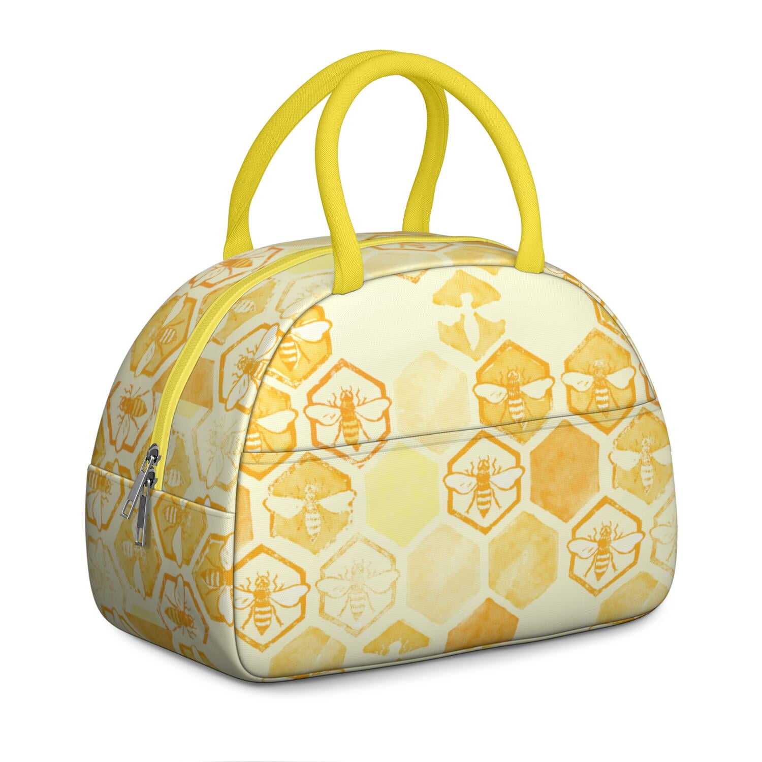 Cartoon Bee Lunch Bag – Bumble Bee and Honeycomb Design, Cute Gift for ...