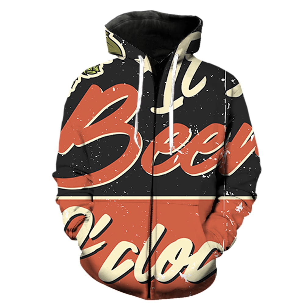 Cartoon Beer Festival Men's Zipper Hoodie 2024 Hot Sale Funny ...