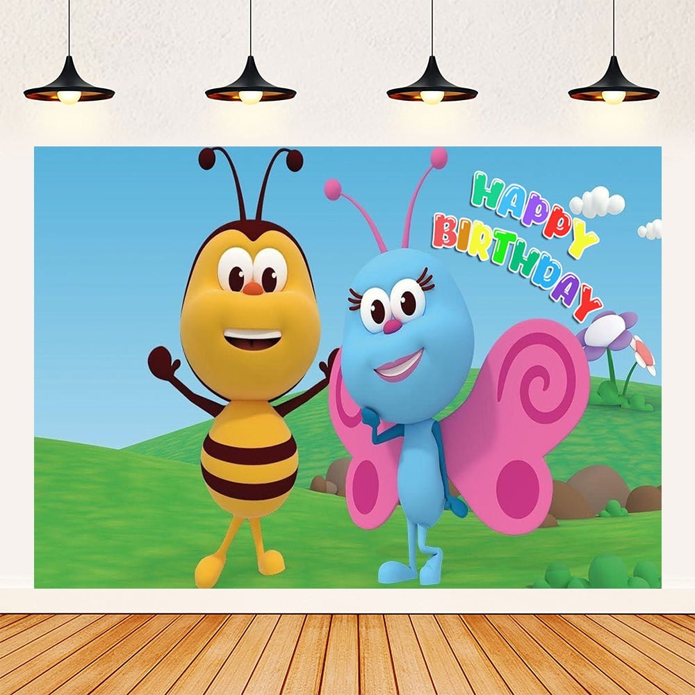 Cartoon Bichi Photography Backdrops Children 1st Birthday Party Baby ...