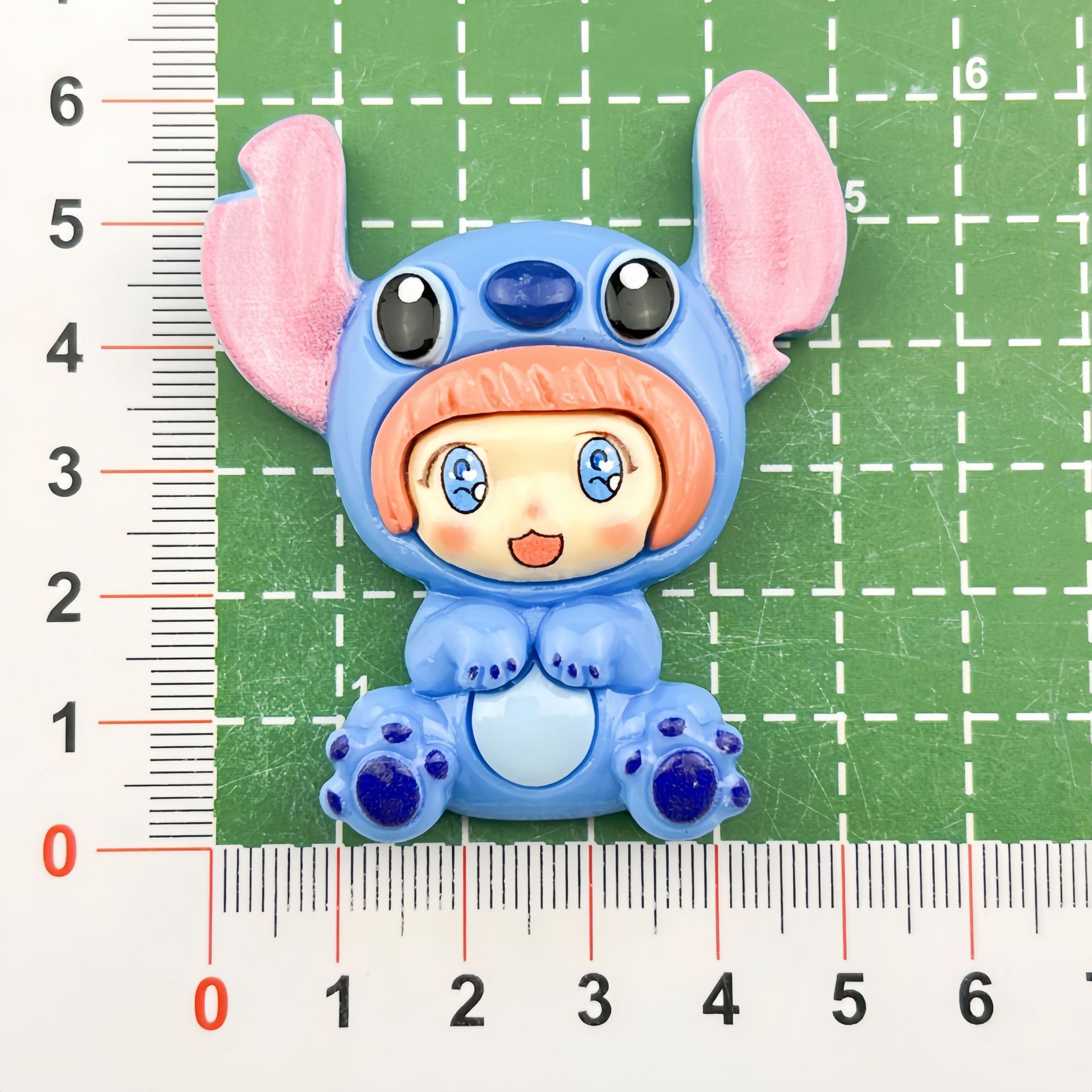 Cartoon Big Card Stitch Cross-dressing Resin Accessories Handmade DIY ...