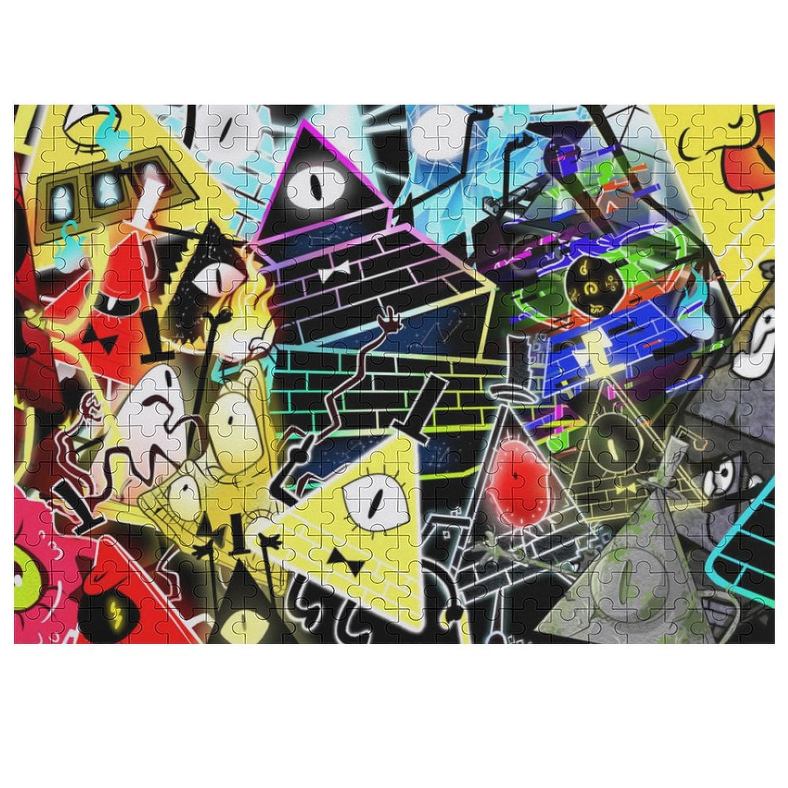 Cartoon Bill Cipher Gravity Falls Jigsaw Puzzles Interlocking Puzzles ...