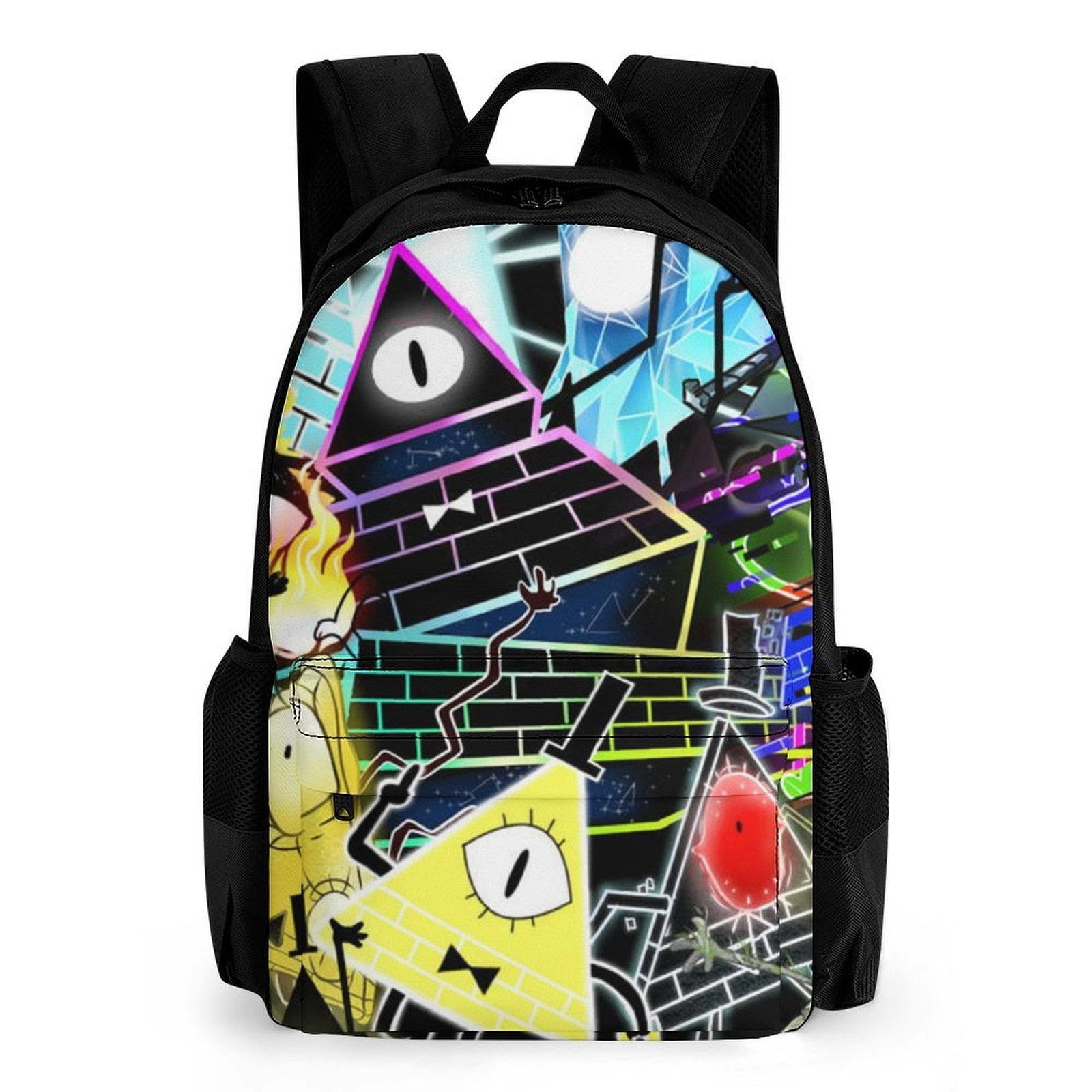 Cartoon Bill Cipher Gravity Falls School Bag Laptop Backpack Large ...