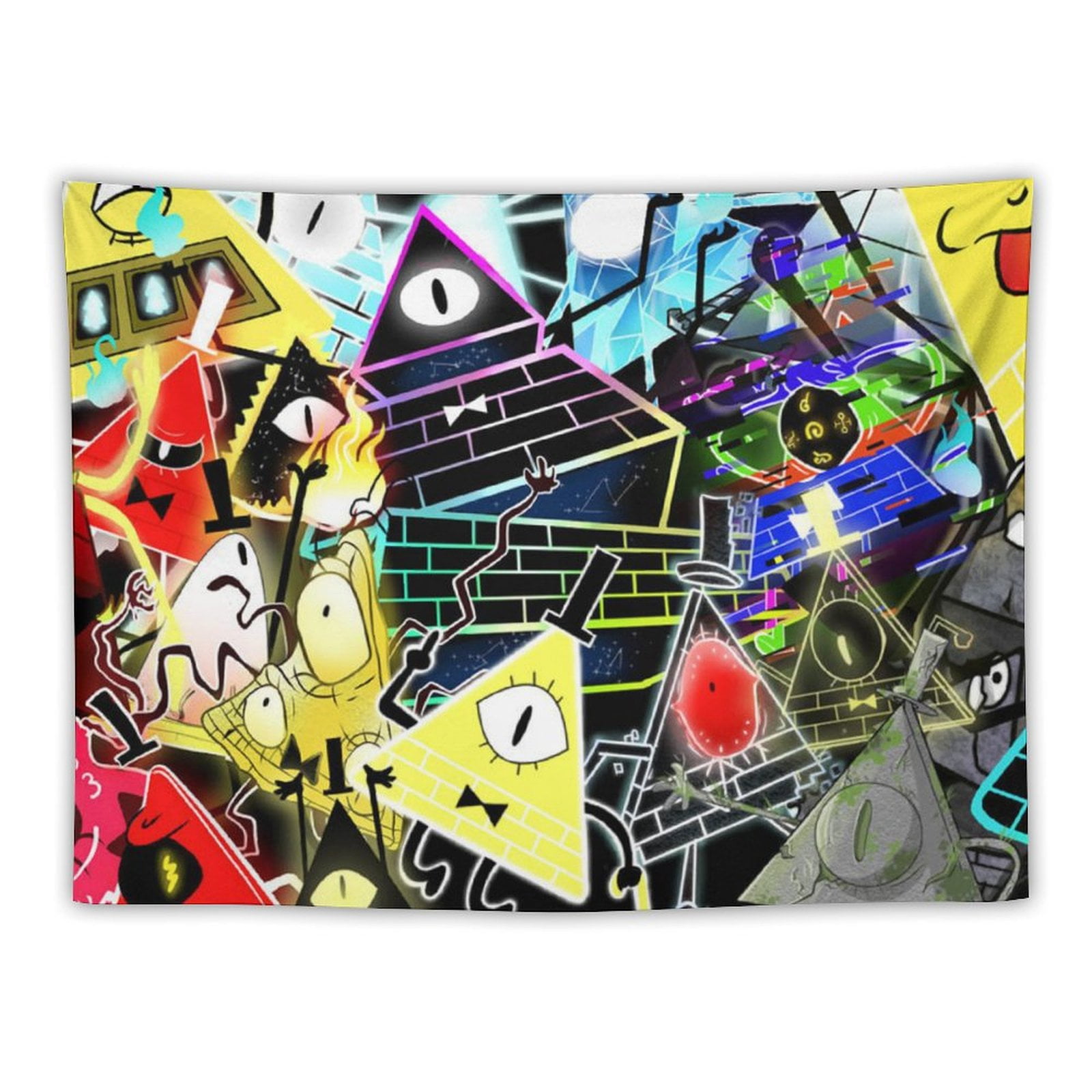 Cartoon Bill Cipher Gravity Falls Tapestry Luxury Wall Hanging ...