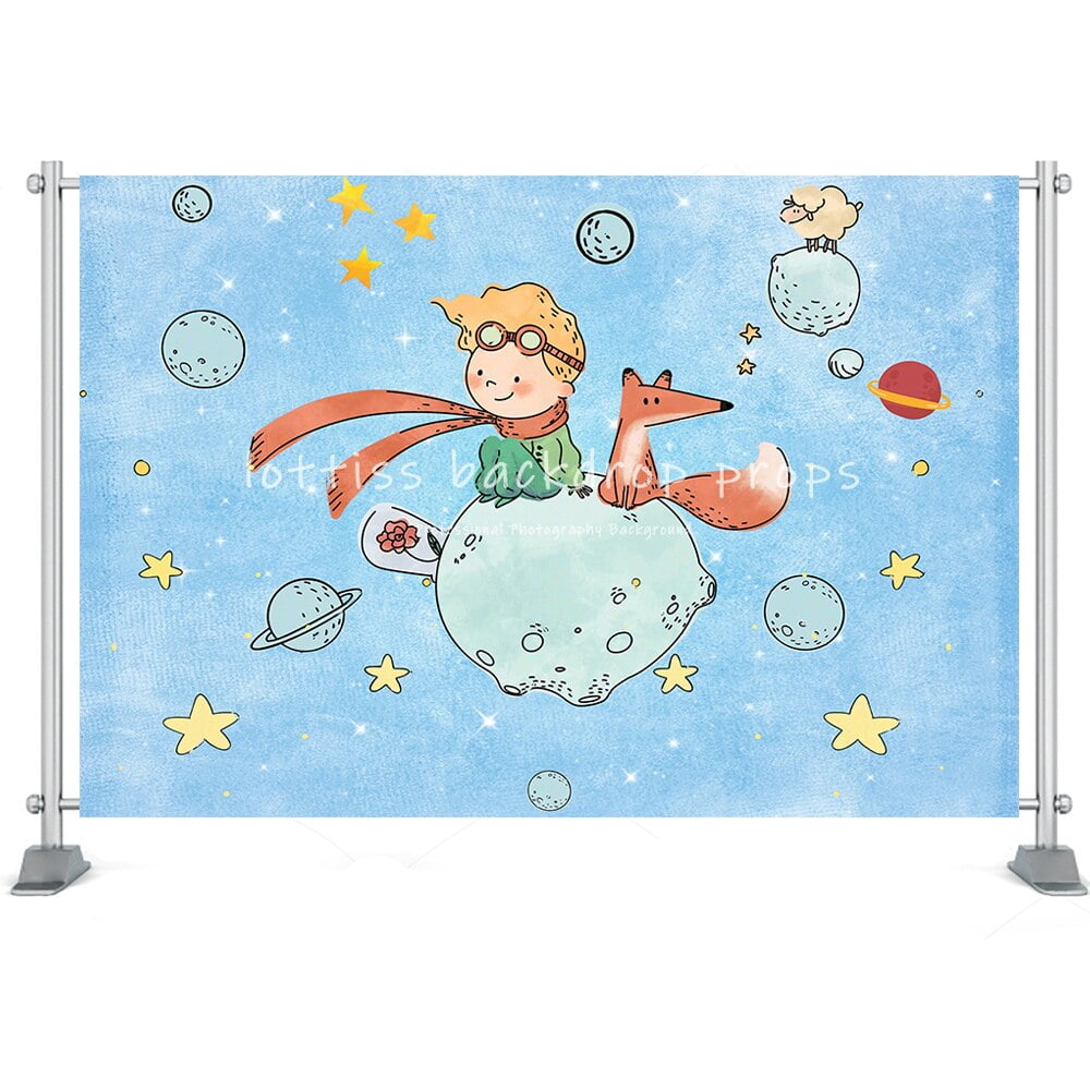 Cartoon Birthday Backdrop Kids Boy Baby Photocall Rose Moon Bakckground ...