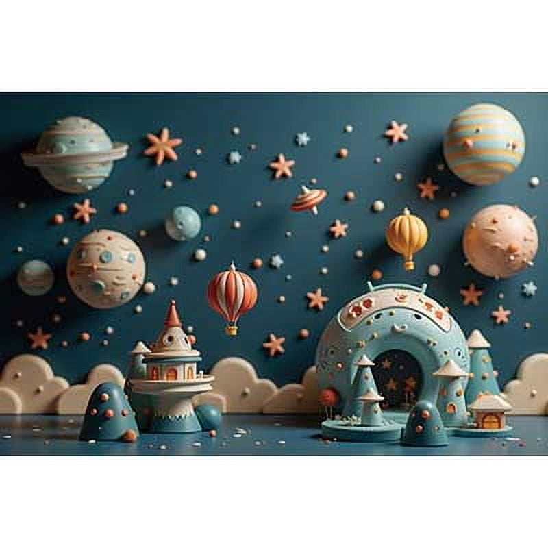 Cartoon Birthday Background Photography Astronaut Interstellar Travel ...