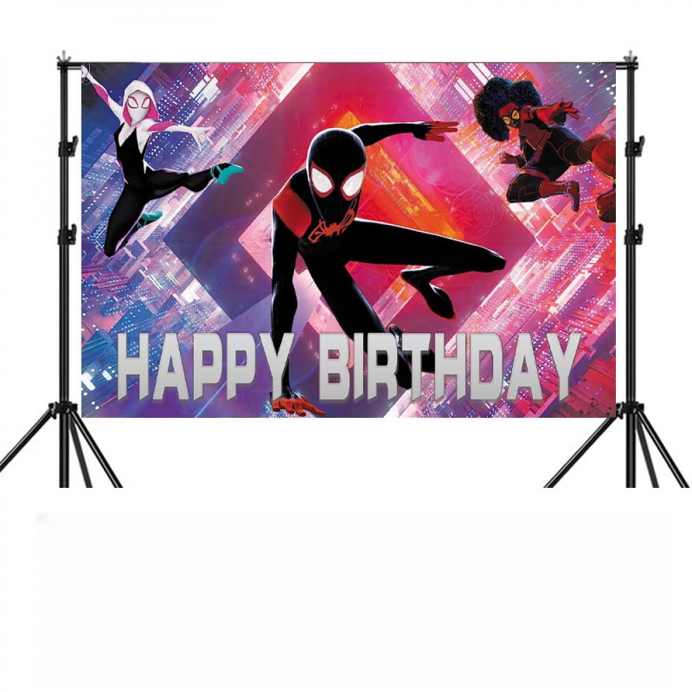 Cartoon Birthday Decorations,Spider Backdrops for Party Decorations ...