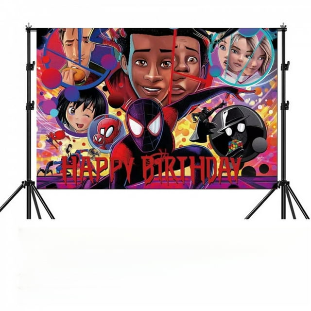 Cartoon Birthday Decorations,Spider Backdrops for Party Decorations ...