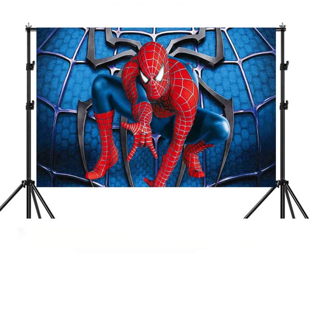 Cartoon Birthday Decorations,Spider Backdrops for Party Decorations ...