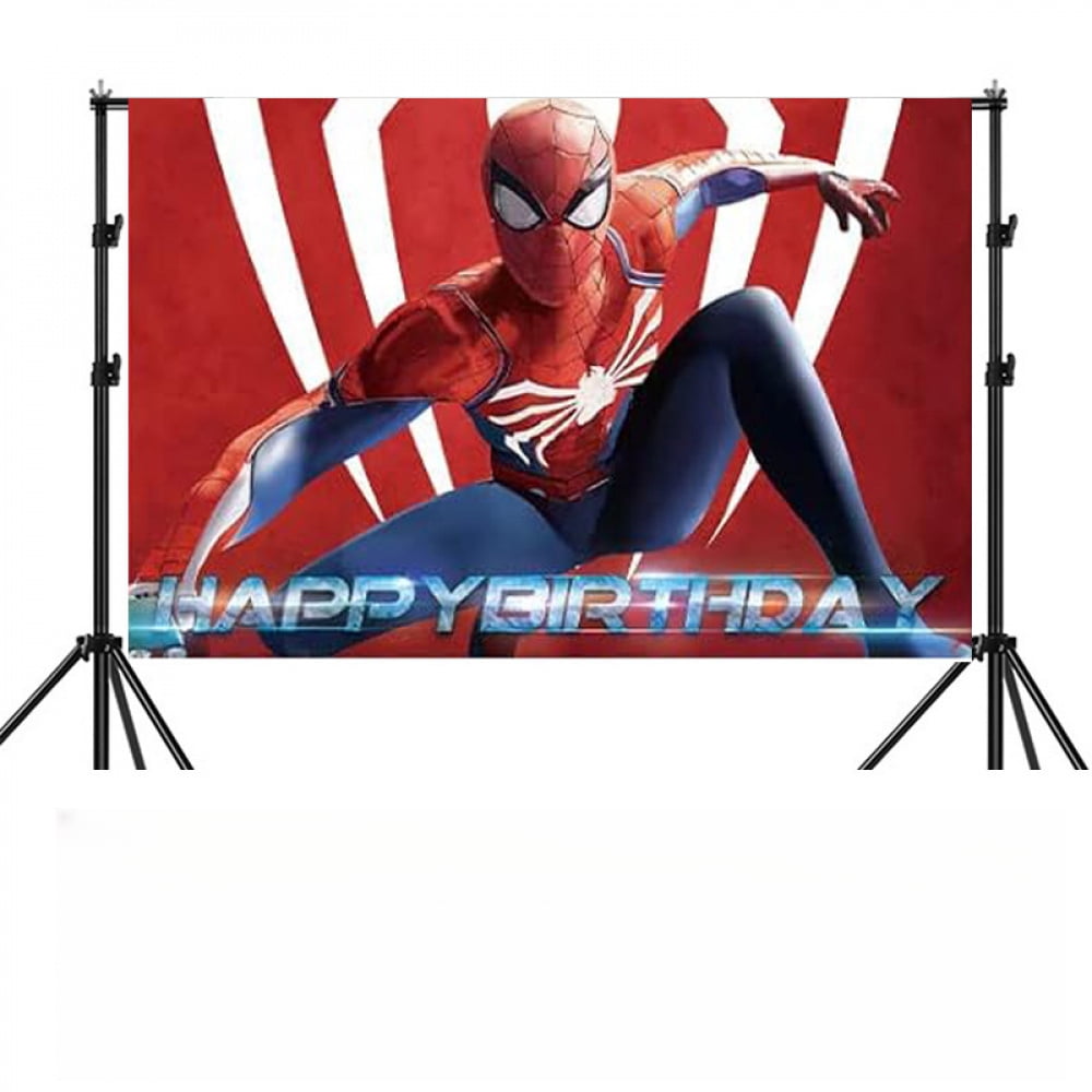 Cartoon Birthday Decorations,Spider Backdrops for Party Decorations ...