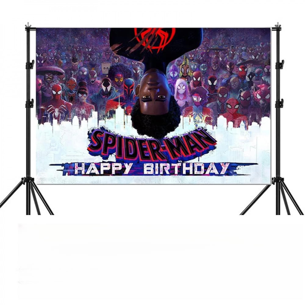Cartoon Birthday Decorations,Spider Backdrops for Party Decorations ...