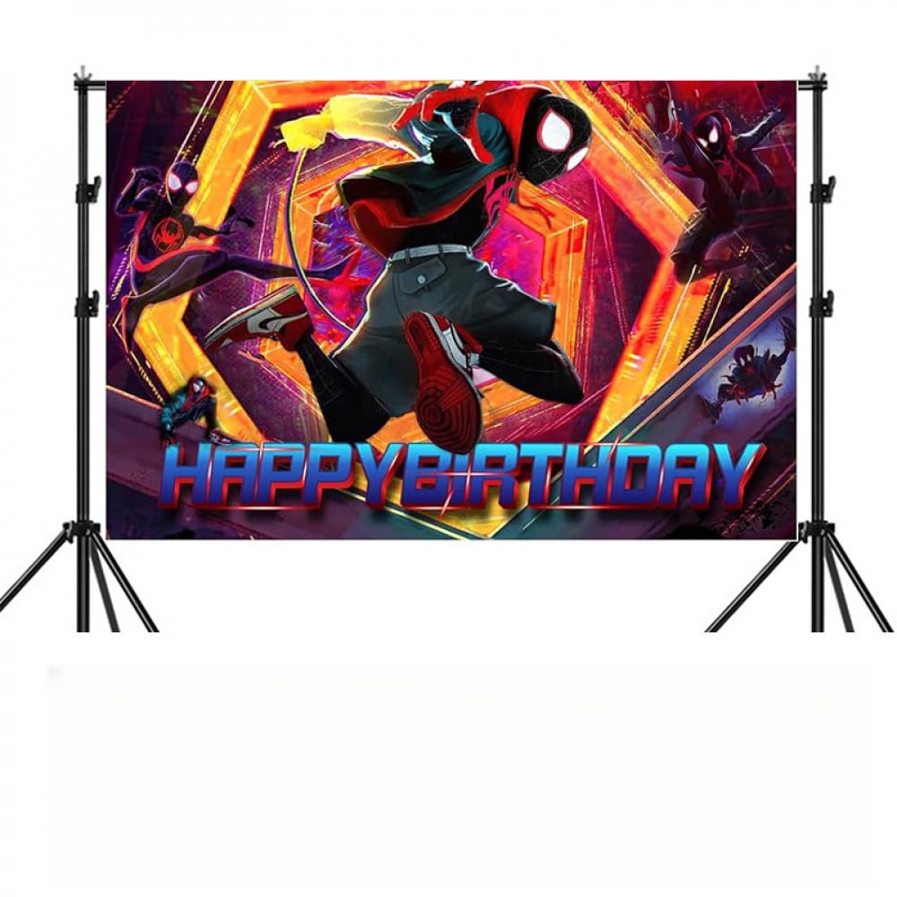 Cartoon Birthday Decorations,Spider Backdrops for Party Decorations ...