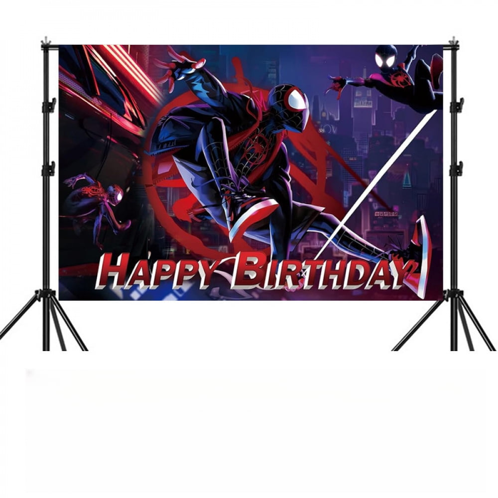 Cartoon Birthday Decorations,Spider Backdrops for Party Decorations ...