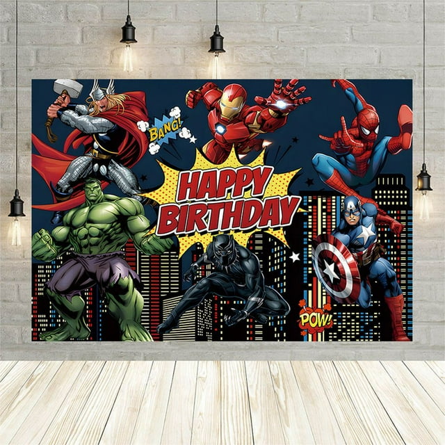 Cartoon Birthday Decorations,Spider Backdrops for Party Decorations ...