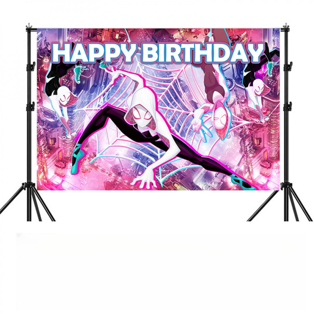 Cartoon Birthday Decorations,Spider Backdrops for Party Decorations ...