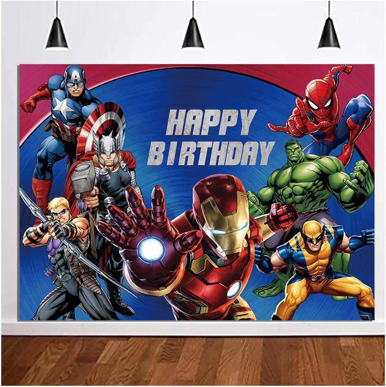 Cartoon Birthday Decorations,Spider Backdrops for Party Decorations ...