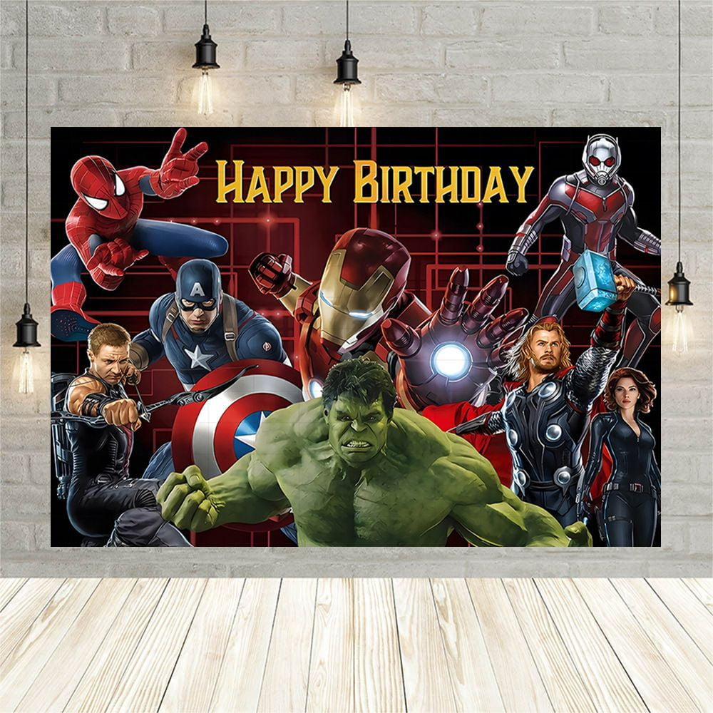 Cartoon Birthday Decorations,Spider Backdrops for Party Decorations ...