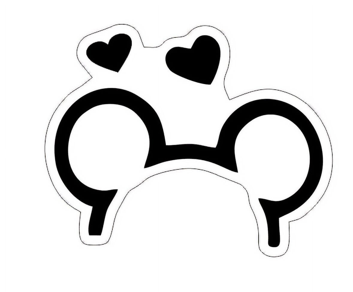 Cartoon Black Mouse Shape Sticker, Classic Retro Character Mouse ...