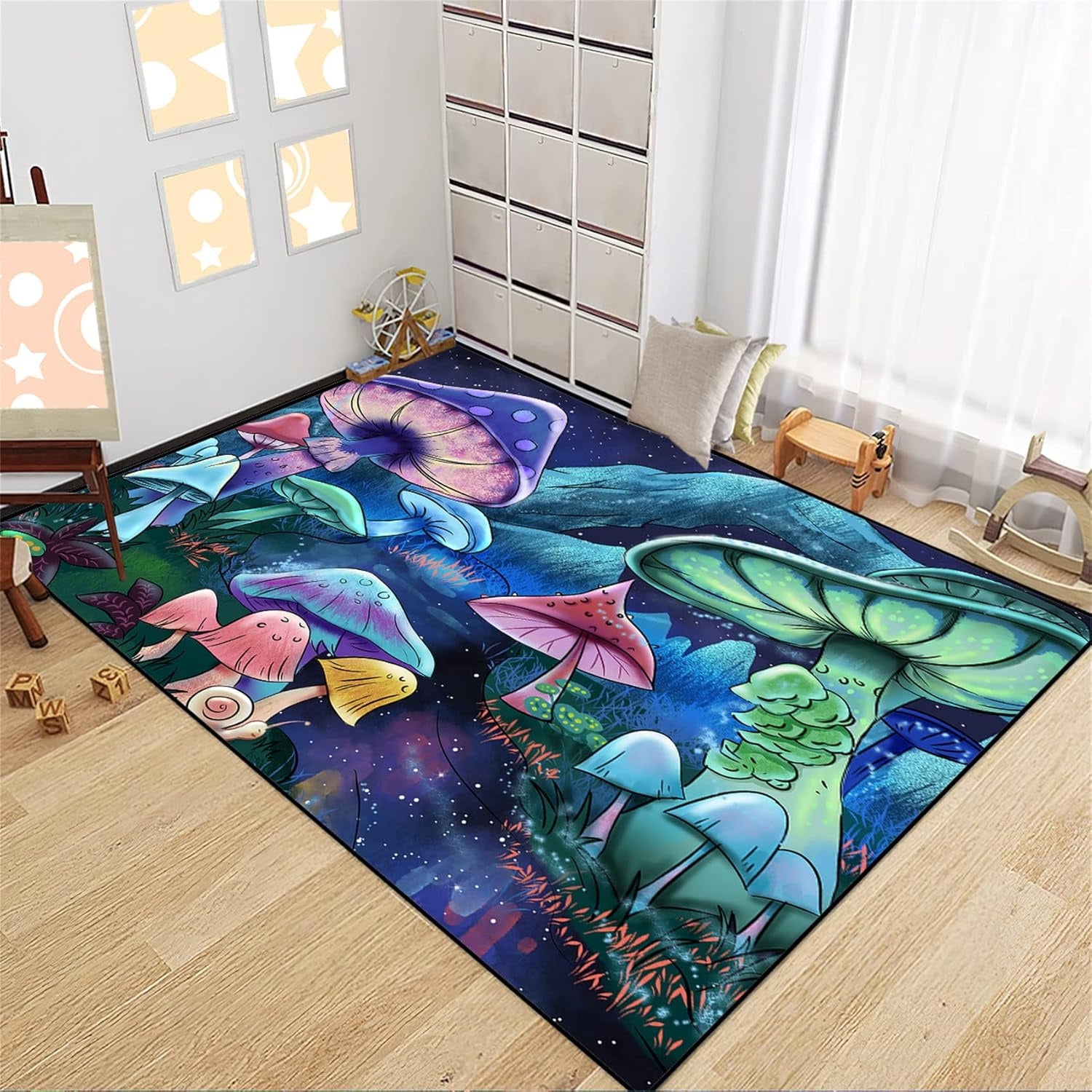 Cartoon Black Rugs for Bedroom Lovely Kids Room r Carpets Purple Carpet ...