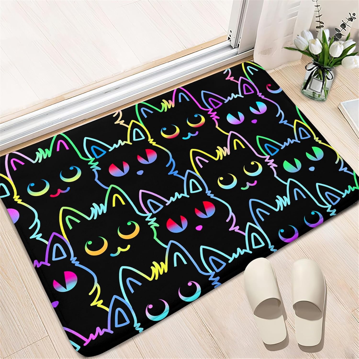 Cartoon Black Rugs for Bedroom Lovely Kids Room r Carpets Purple Carpet ...