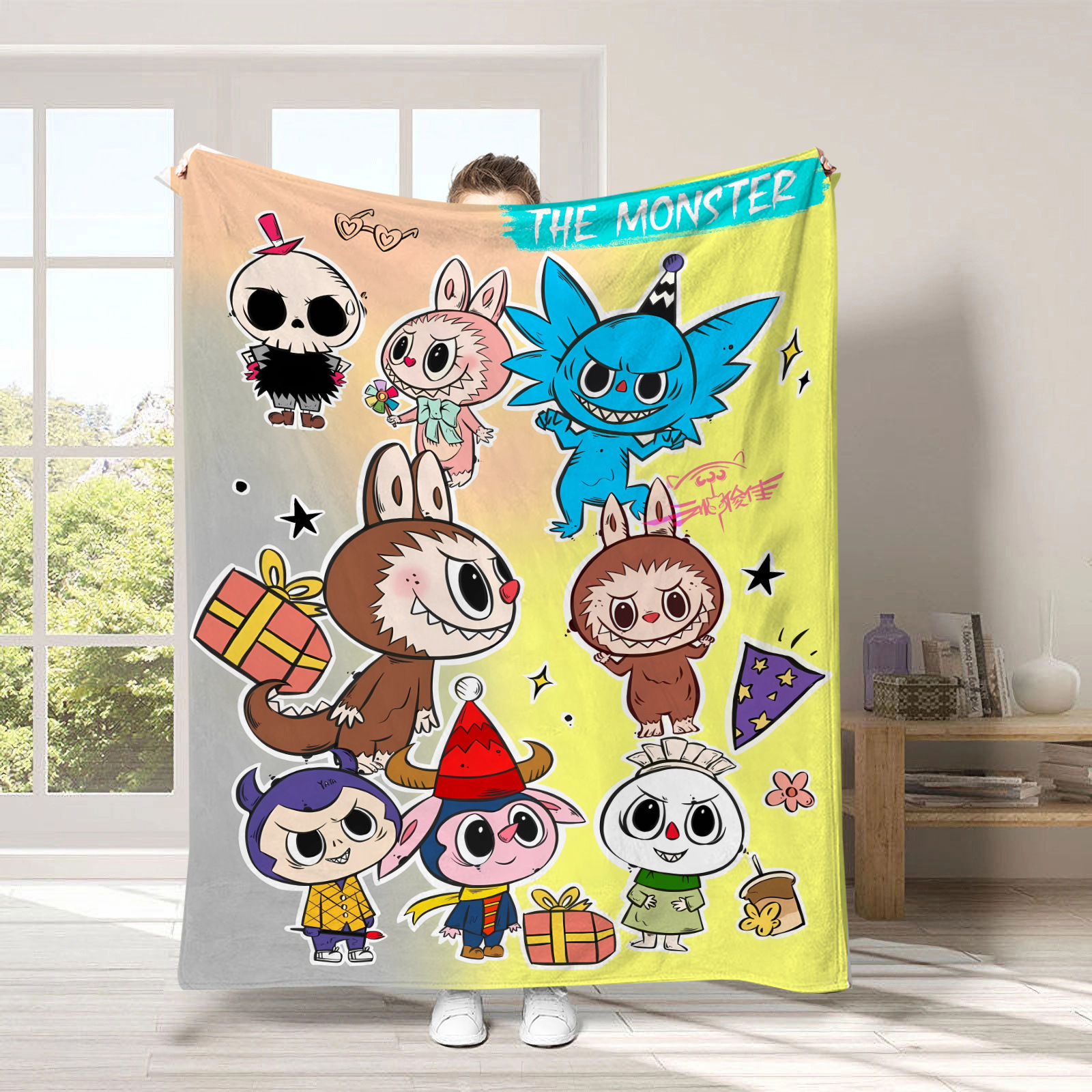 Cartoon Blanket 50x60IN, Cozy Warm Flannel Throw Blankets Birthday ...