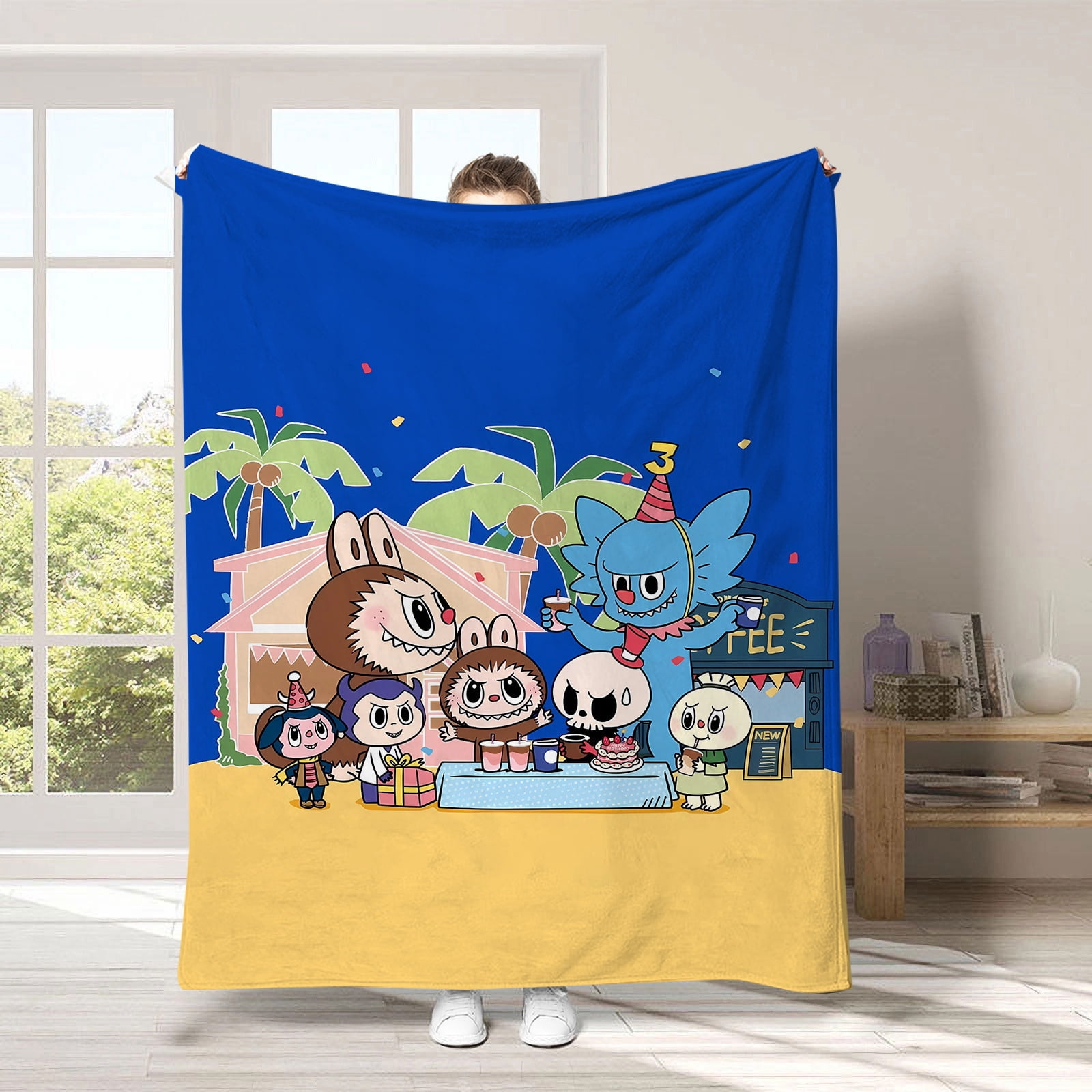 Cartoon Blanket 50x60IN, Cozy Warm Flannel Throw Blankets Birthday ...